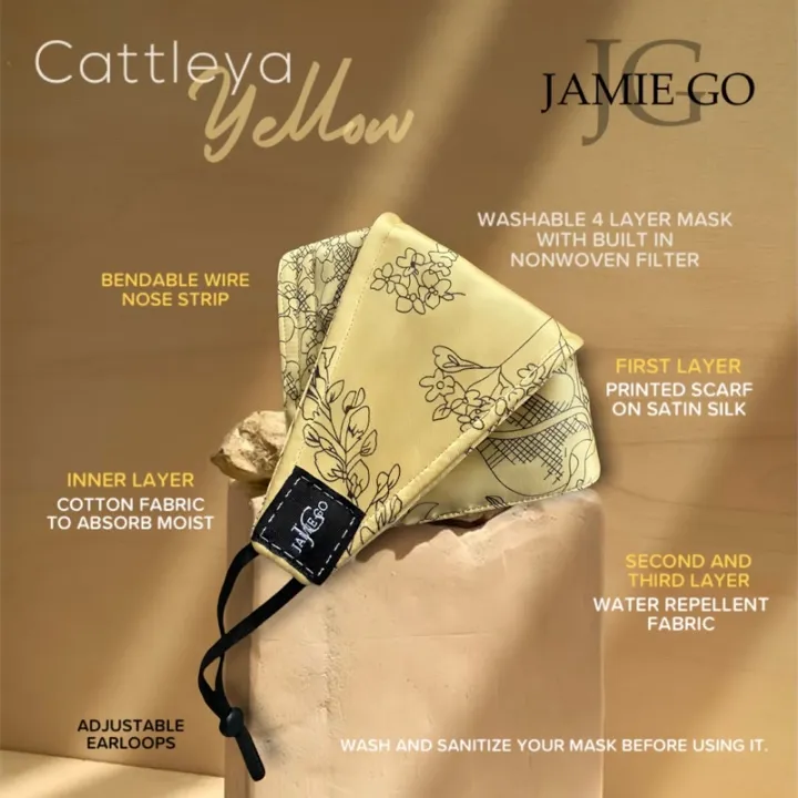 ♟Go mask CATTLEYA YELLOW by Jamie Go Atelier | Lazada PH