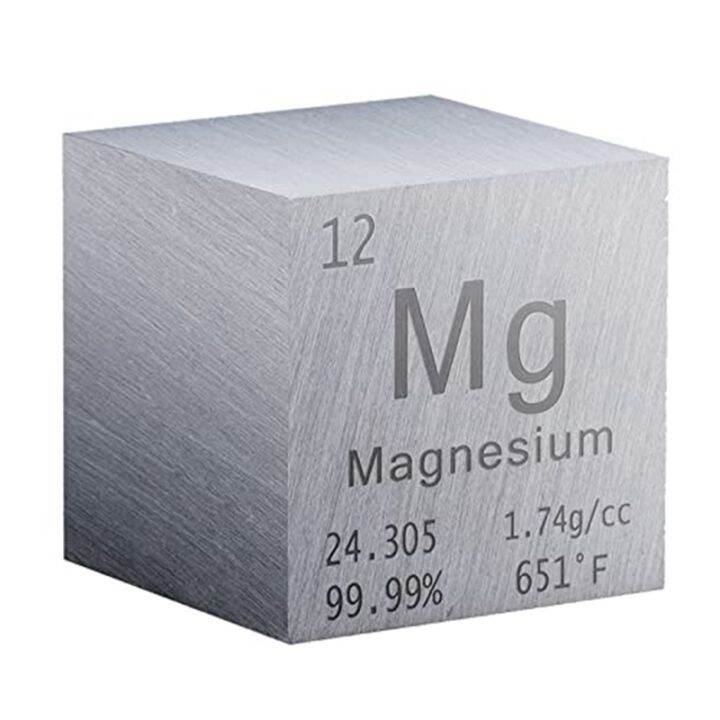 1 Inch Magnesium Cube Metal Fit for Elements Collections Lab Experiment ...