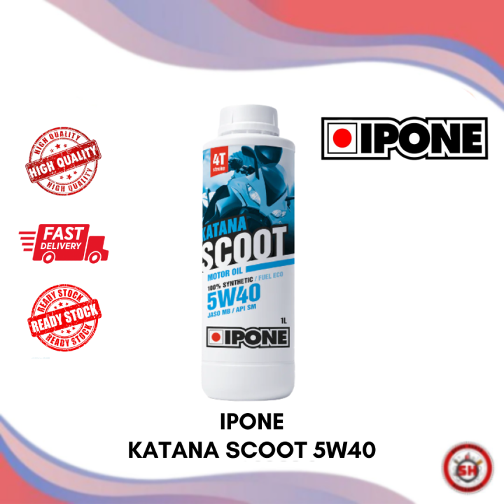 Ipone Katana Scoot 5W40 Motorcycle Engine Oil (1L) Ready Stock 100% ...
