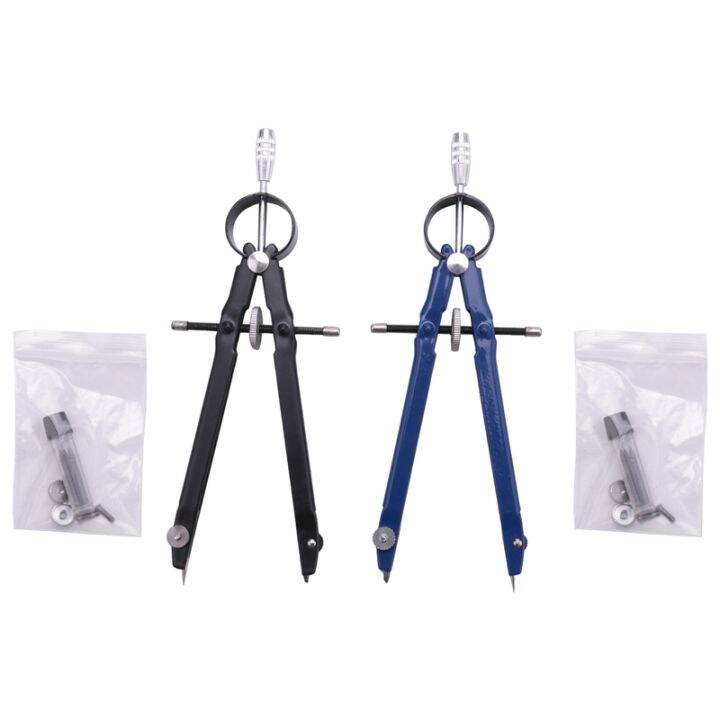 Professional Compass with Lock, Compass for Geometry, 6inch Spring Bow ...