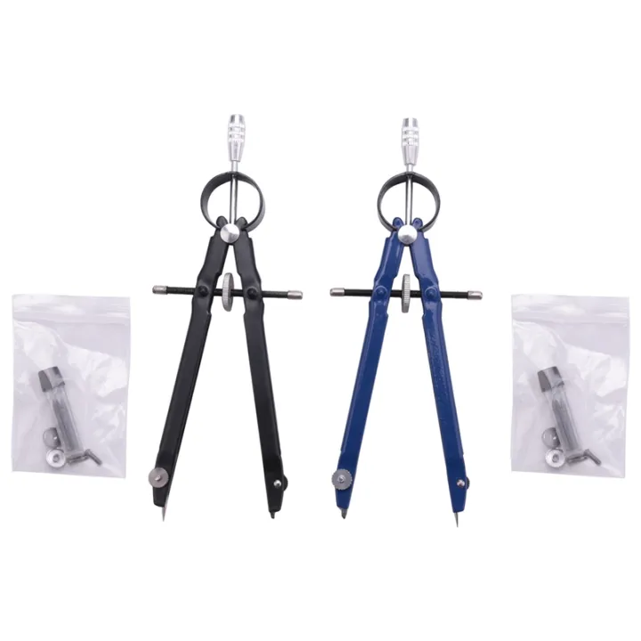 Professional Compass with Lock, Compass for Geometry, 6inch Spring Bow ...