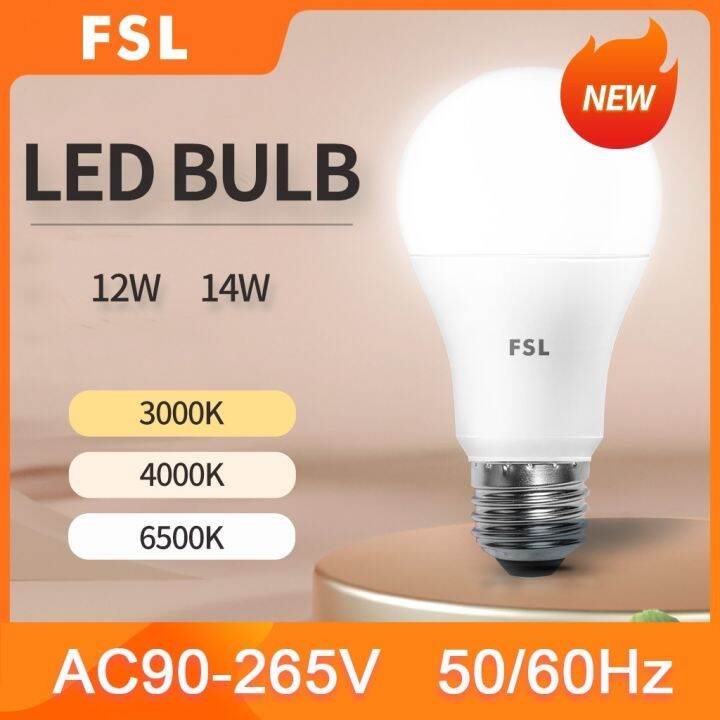 FSL LED bulb E27 12W daylight/warm white/nature white living room ...