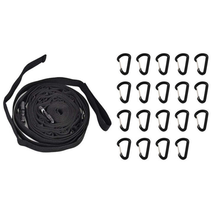 Camping Clothesline Adjustable Campsite Storage Strap with Buckles Tent ...