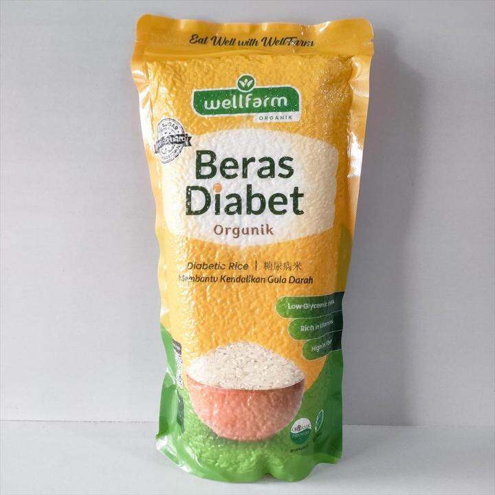 Beras Diabet Organik Rendah Gula 1kg Organic Diabetic Rice Wellfarm ...