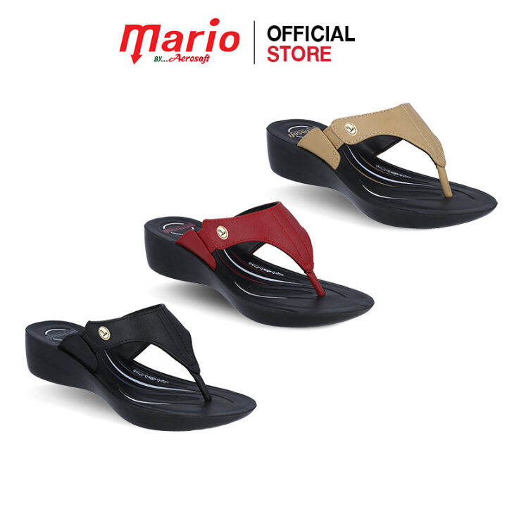Mario By Aerosoft รองเท้าแตะผู้หญิงแอโร่ซอฟรุ่น LC3802 | Lazada.co.th