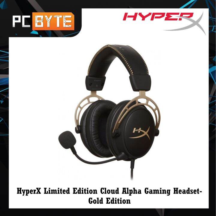 HyperX Limited Edition Cloud Alpha Gaming Headset- Gold Edition | Lazada