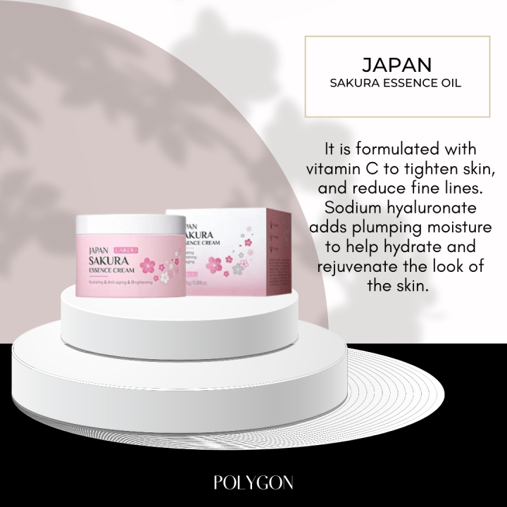 Japan Sakura Essence Cream Hydrating Brightening Anti Aging Improving ...