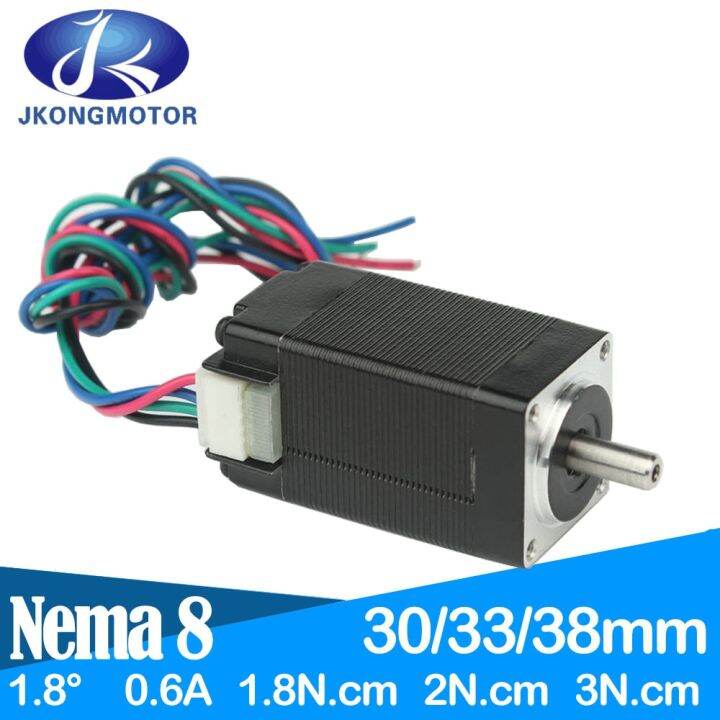 Jkongmotor NEMA8 Stepper Motor 1.8 Degree 0.6A 2 Phase Nema 8 Bipolar ...