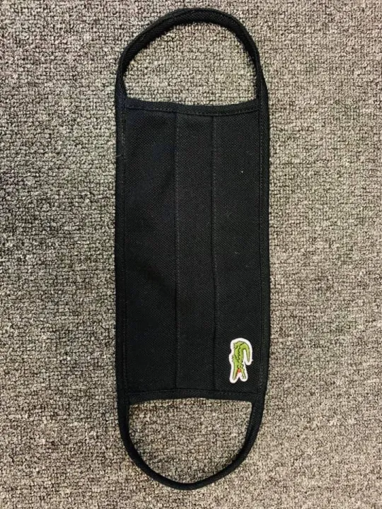 Lacoste Washable Face mask (Black) | Lazada PH