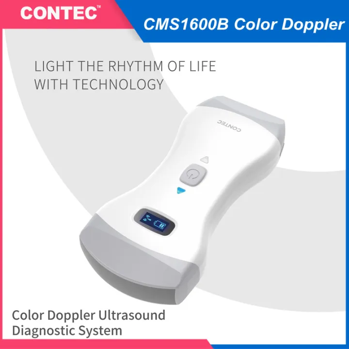 CONTEC CMS1600B Color Doppler Diagnostic Machine Handheld Convex and ...
