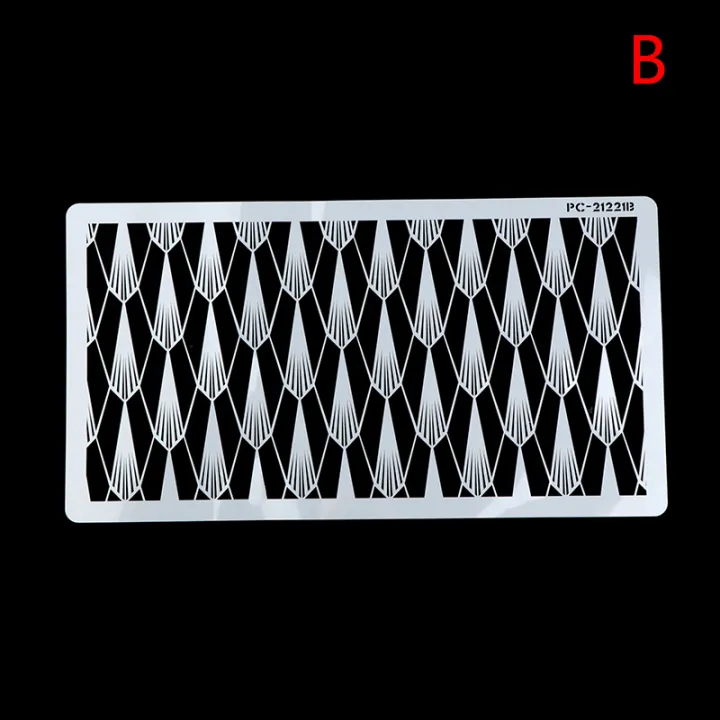 Tuy Water Droplets Art Chocolate Cake Stencil PET Cake Border Stencils ...