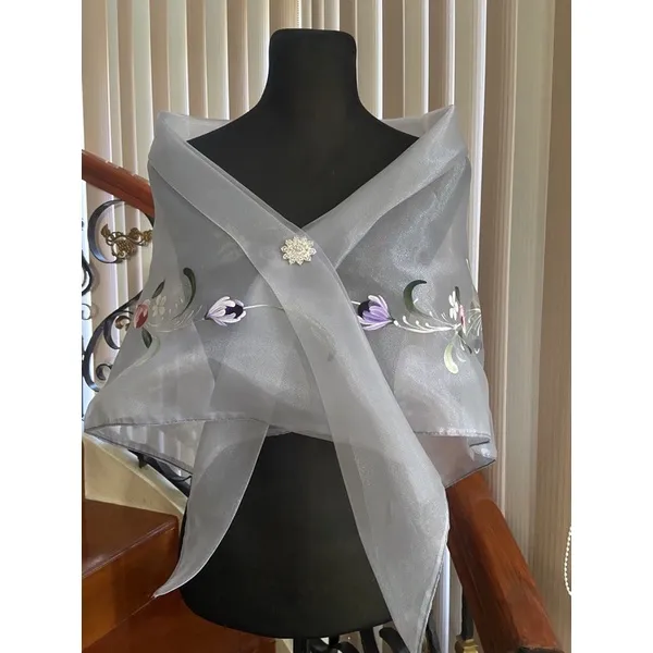 ct:Filipiniana Alampay w/ Hand Painting Design (FREE BROOCH) REGULAR TO ...