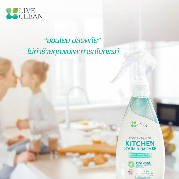 Concentrated Kitchen Stain Remover สเปรย์ขจัดคราบมันจากสารสกัดออร์แกนิค ...