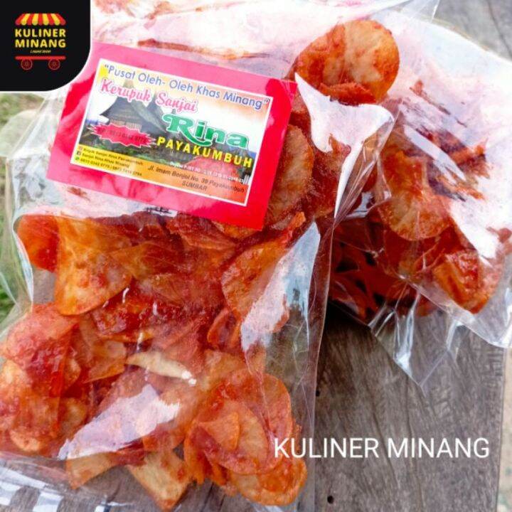 Sanjai balado bulat Rina Oleh Oleh Cemilan Payakumbuh Padang Khas ...