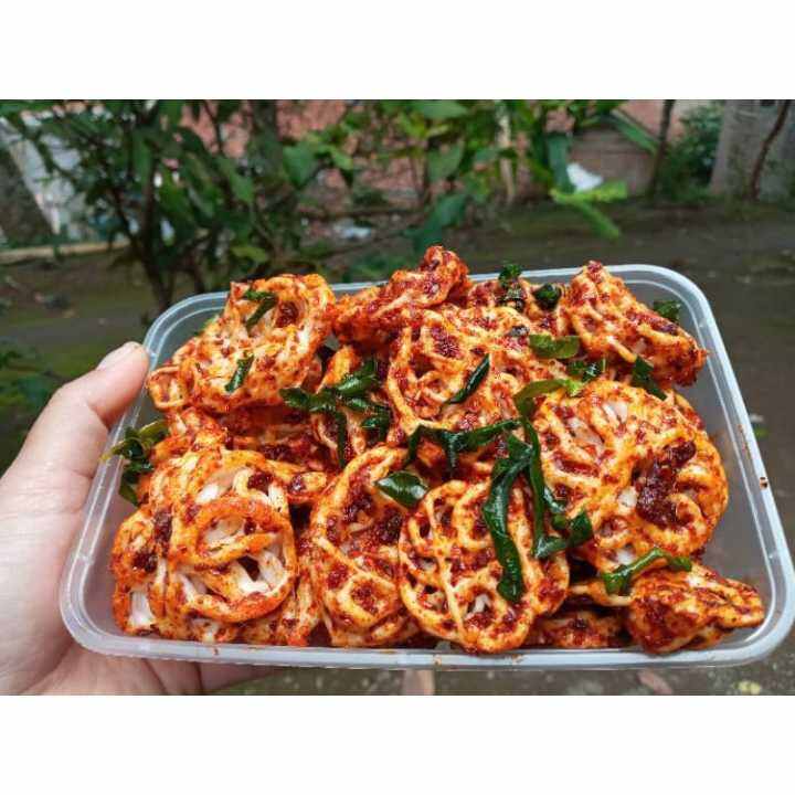 SNACK KERUPUK KRUPUK SEBLAK RAFAEL PEDAS DAUN JERUK 200 GRAM MAKANAN ...