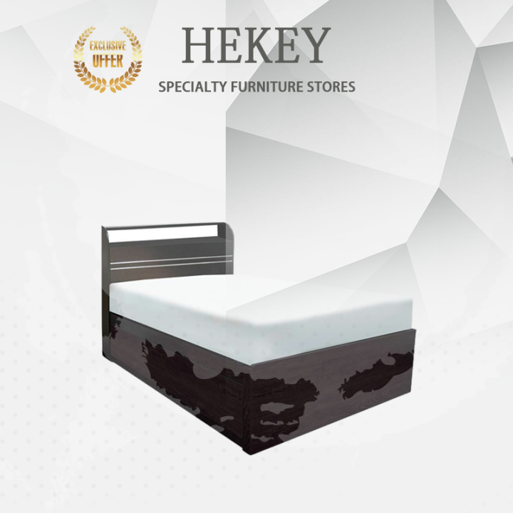 Nordic Bed Frame with Head Box and Drawers | Lazada PH