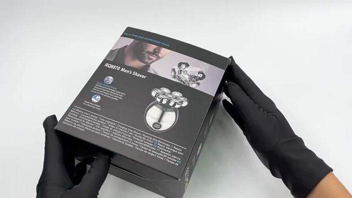 Wireless Charging 5 In 1 Electric Head Shaver For Bald Men 7d Floating