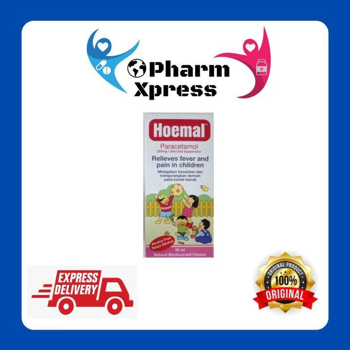 HOEMAL PARACETAMOL 250MG/5ML ORAL SUSPENSION 60ML | Lazada