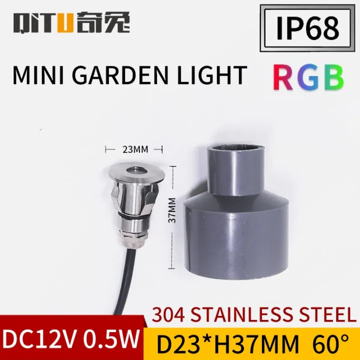 Built-In D23mm Underground Light IP68 Waterproof 12V Mini RGB Dimming ...