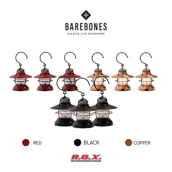 BAREBONES MINI EDISON LANTERN ตะเกียง LED ตะเกียงแคมป์ปิ้ง | Lazada.co.th