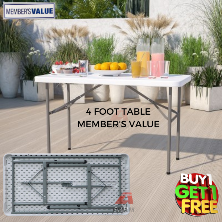 Buy 1 Take 1 Member's Value New 4 Foot Table Heavy Duty Dining Table ...