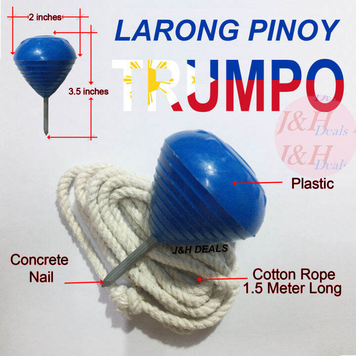Trumpo Plastic Larong Pinoy Spinning Tops with Tali for Kids Toys ...
