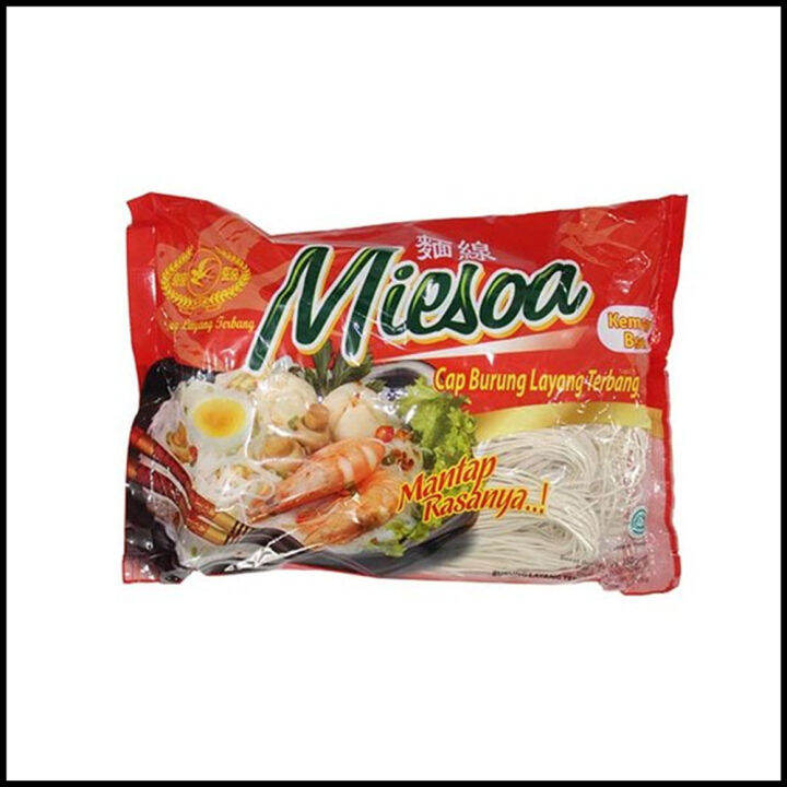 Mie Kering / MISOA CAP BURUNG LAYANG TERBANG Kemasan 350gram | Lazada ...