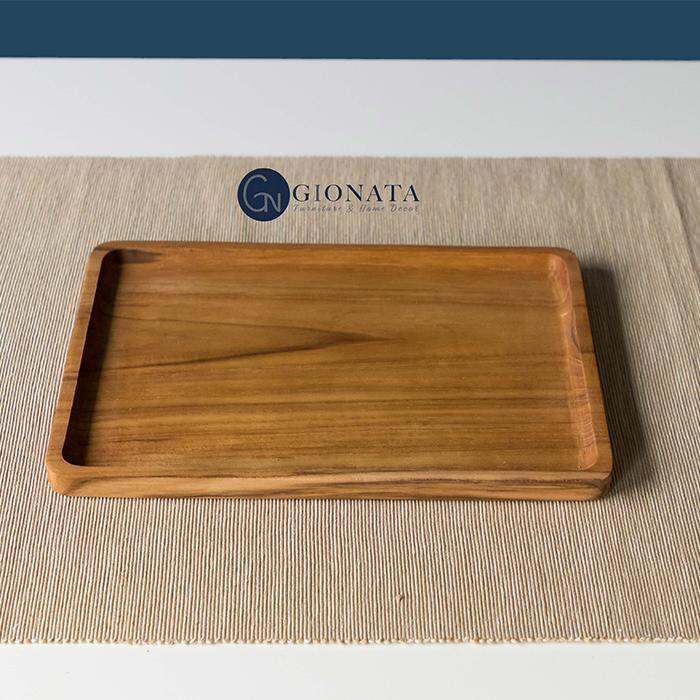 BEST SELLER !!! Angelina Teak Tray / Nampan Kayu / Alas Kayu / Tatakan ...