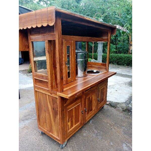 gerobak rombong booth bakso dan satu dandang kayu jati free ongkir ...