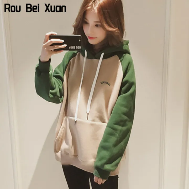 Ruo Bei Xuanเสื้อมีฮู้ดและเสื้อสเวตเตอร์สำหรับผู้หญิง,เสื้อสเวตเตอร์ ...