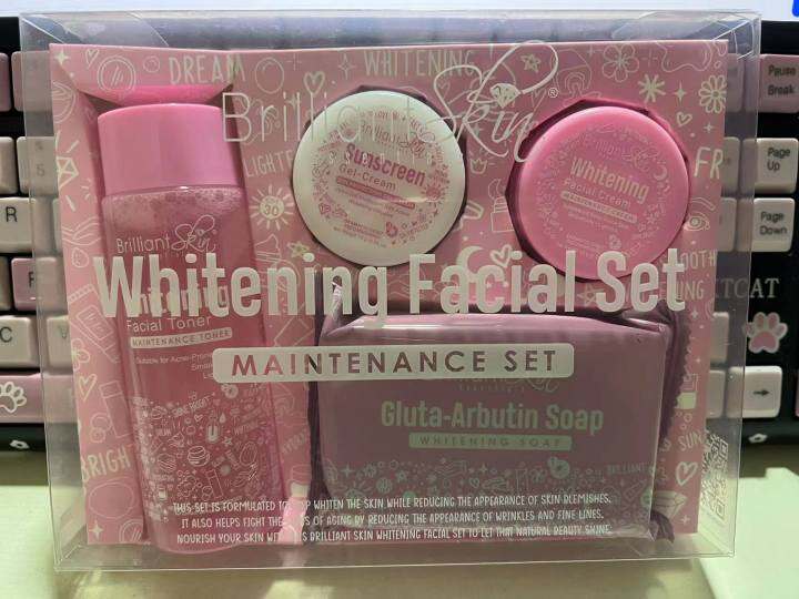 New Whitening Facial Set-BRILLIANT SKIN Whitening & Maintenance Set ...