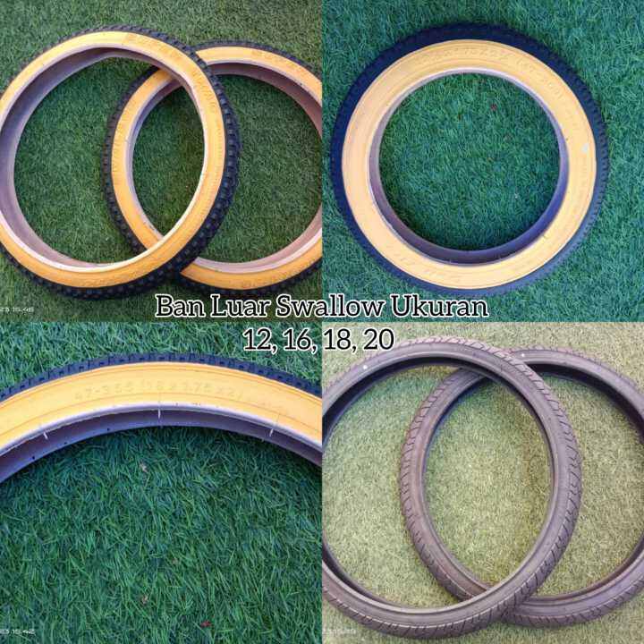 Ban Luar Sepeda Ukuran 12, 16, 18, dan 20 inch Swallow Hitam Kuning Harga Satu Ban Luar | Lazada ...