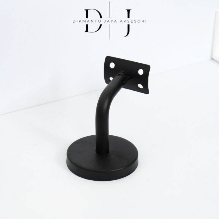 Siku Tembok Hitam Untuk Handrail Bulat Stainless Steel 304 (Handrail ...