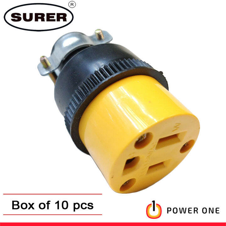 Surer 514 EDF Vinyl Connector, Parallel Grounding (Box of 10 pcs ...