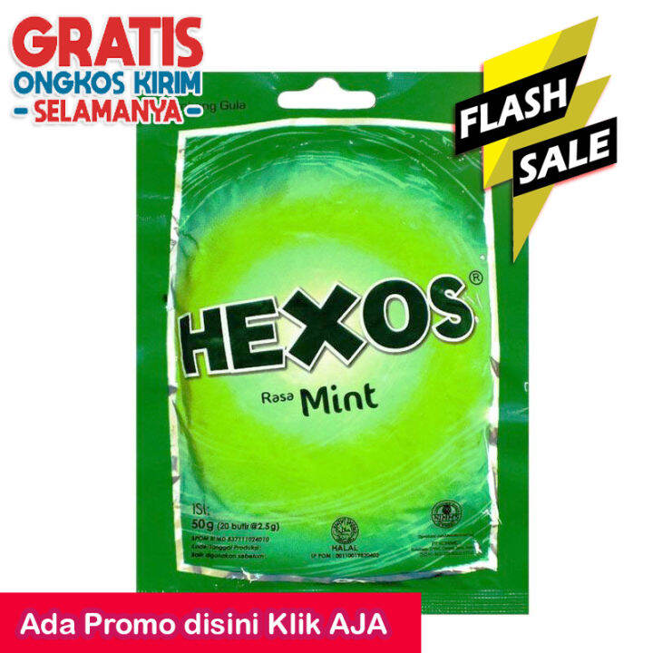 Permen mint Hexos isi 50 gram | Lazada Indonesia