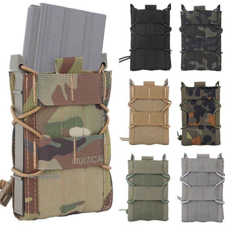 【HOT】 Tactical 5.56 Magazine Pouch Holster AK AR M4 AR15 Rifle Pistol ...