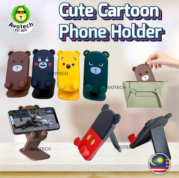 Awotech Phone Stand Holder Carton Phone Holder Cute Mobile Phone ...