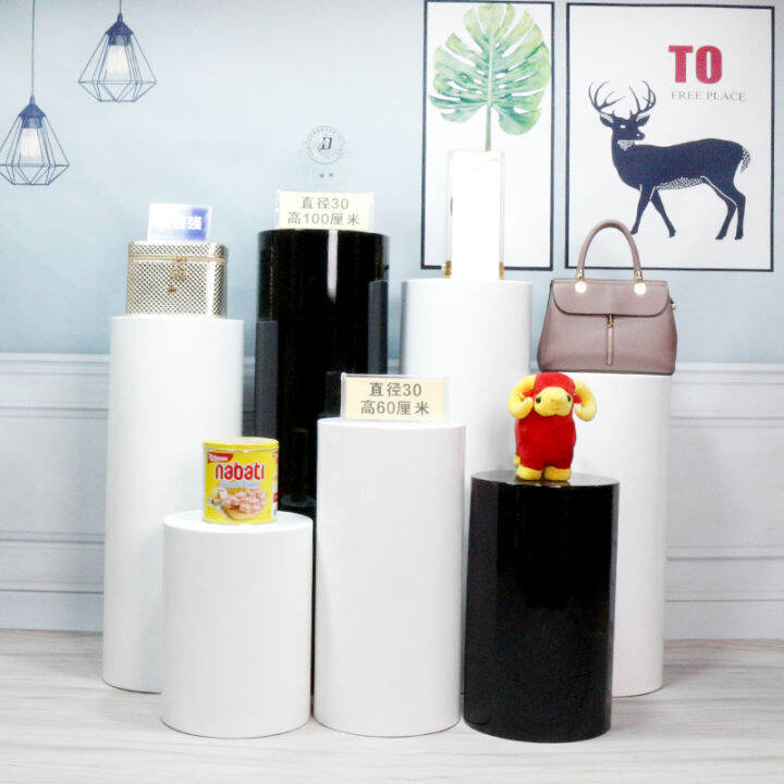 High-end baking varnish round display stand dessert party column booth ...