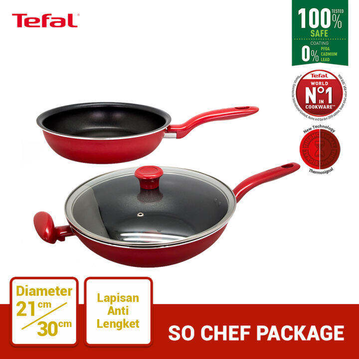 Tefal So Chef Package - Wajan Panci Set Penggorengan Frypan | Lazada Indonesia
