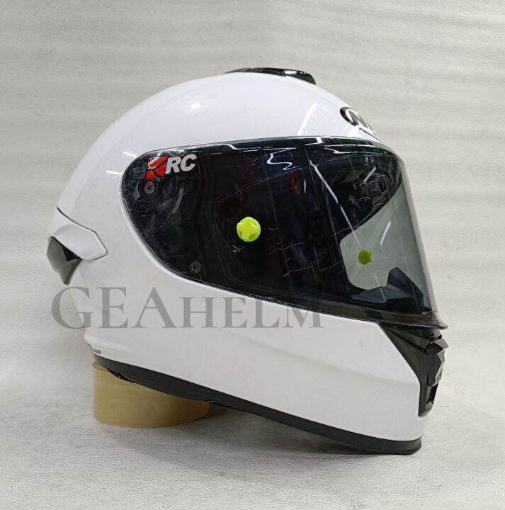 Helm NHK MARK 1 ELITE Solid White Helm Full Face Paket Ganteng | Lazada ...