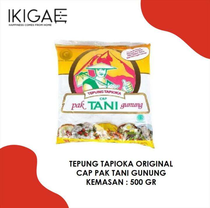 SAGU TANI GUNUNG / TEPUNG TAPIOKA CAP PAK TANI GUNUNG 500GR | Lazada ...