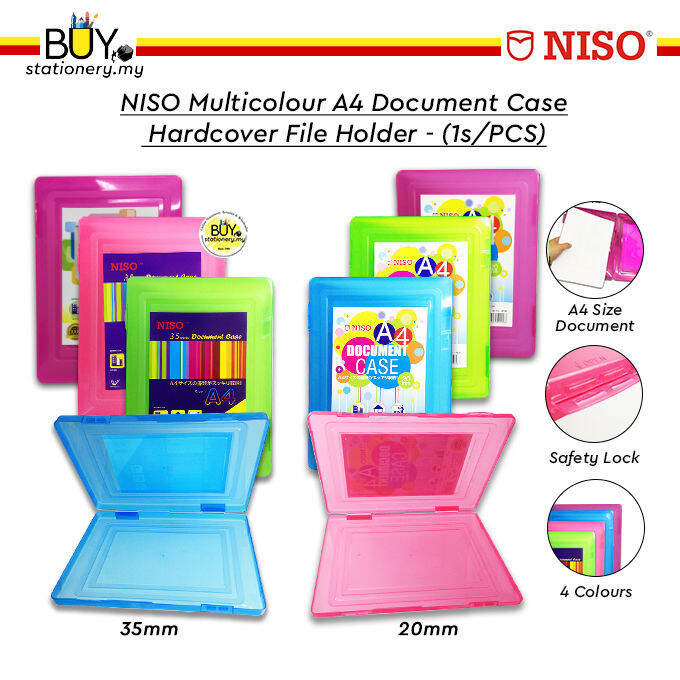 NISO A4 Document Case File Folder (PCS) Plastik Transparent A4 Paper ...
