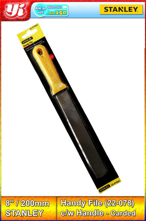 STANLEY 8" / 200mm Handy File c/w Handle - Carded (22078) | Lazada