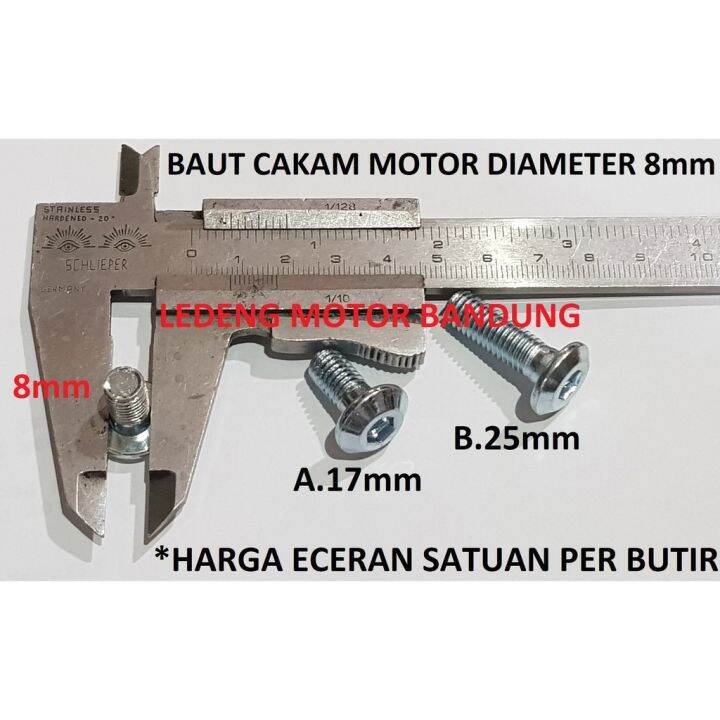 Baut Cakram Disc Brake Diameter 8 Piringan Motor Honda Yamaha Suzuki ...