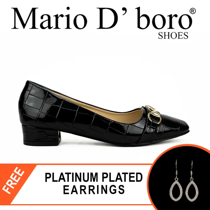 Mario D' boro LVi 22578 Black Women Pumps Shoes | Lazada PH