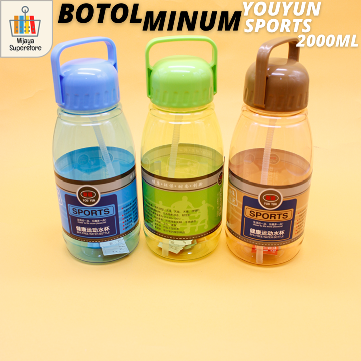 Botol Minum tempat Air Minum Jumbo 2 Liter - Botol Warna Bening / 0216 ...