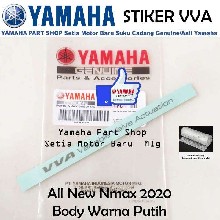 Stiker VVA Logo Emblem Warna Body Putih All New Nmax N Max ABS NON ABS ...