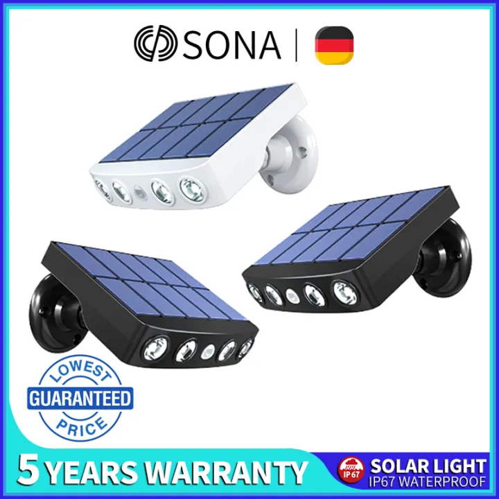 SONA Powerful Solar Light Outdoor Smart Sensor Human induction Infrared ...