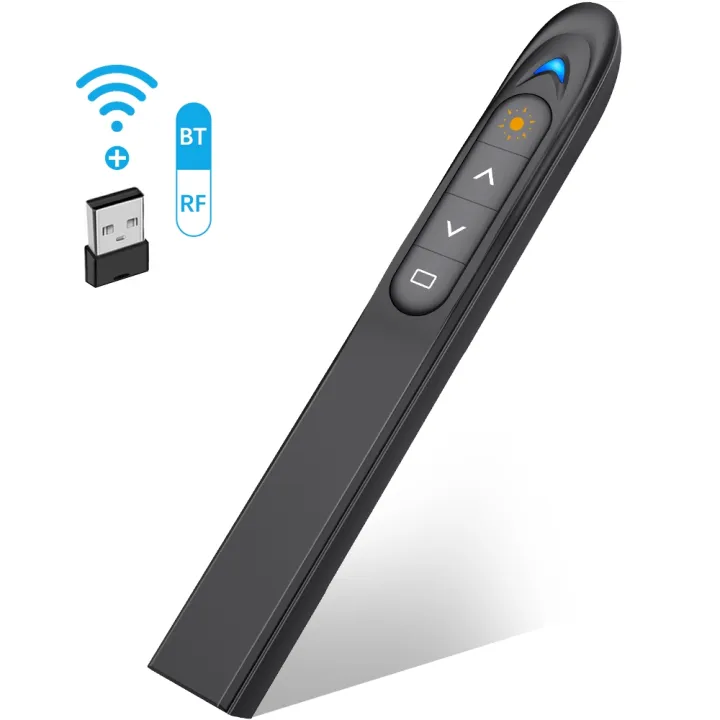 Bluetooth Wireless Presenter For Powerpoint Presentation Red Light ...