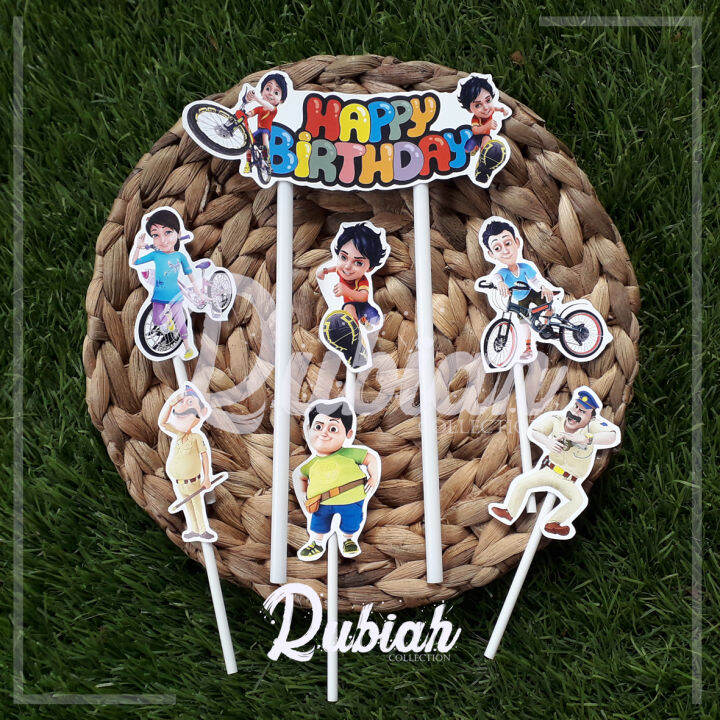 Topper cake Karakter Shiva 1 set Tusukan Kue & Cupcakes / Hiasan Kue ...